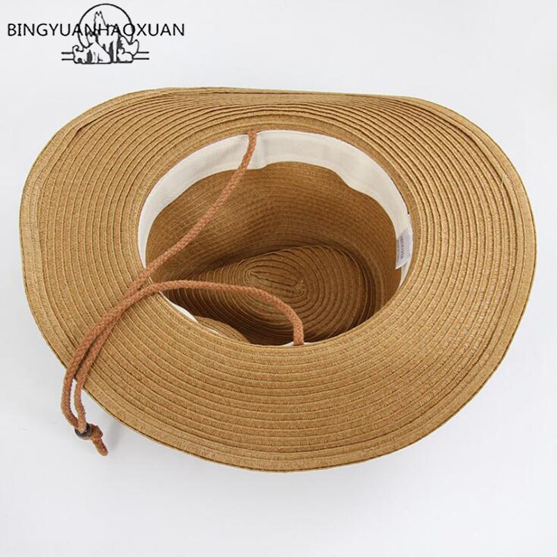 BINGYUANHAOXUAN Panama Straw Hats Summer Beach Mex... – Grandado