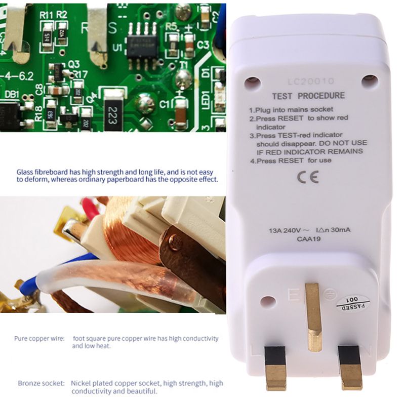 UK 13A Converter Socket Safety Smart Home Circuit ... – Grandado