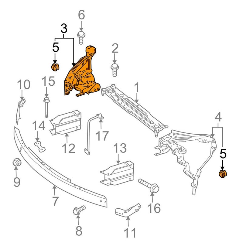 Right Headlight Bracket Support Right Fits for Mer... – Grandado