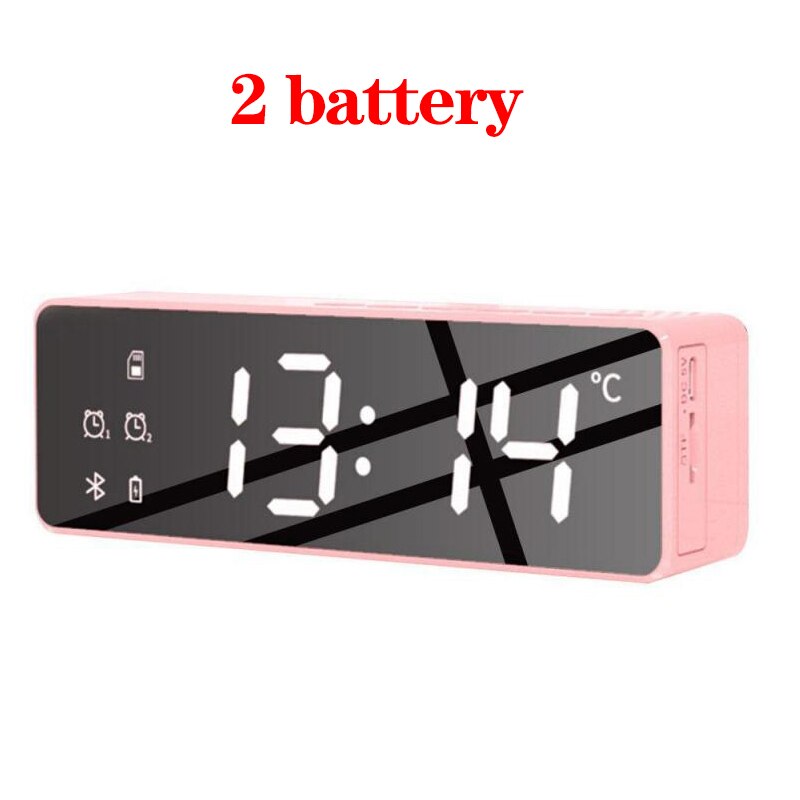 LED Digital Display Mirror Alarm Clock USB Chargin... – Grandado