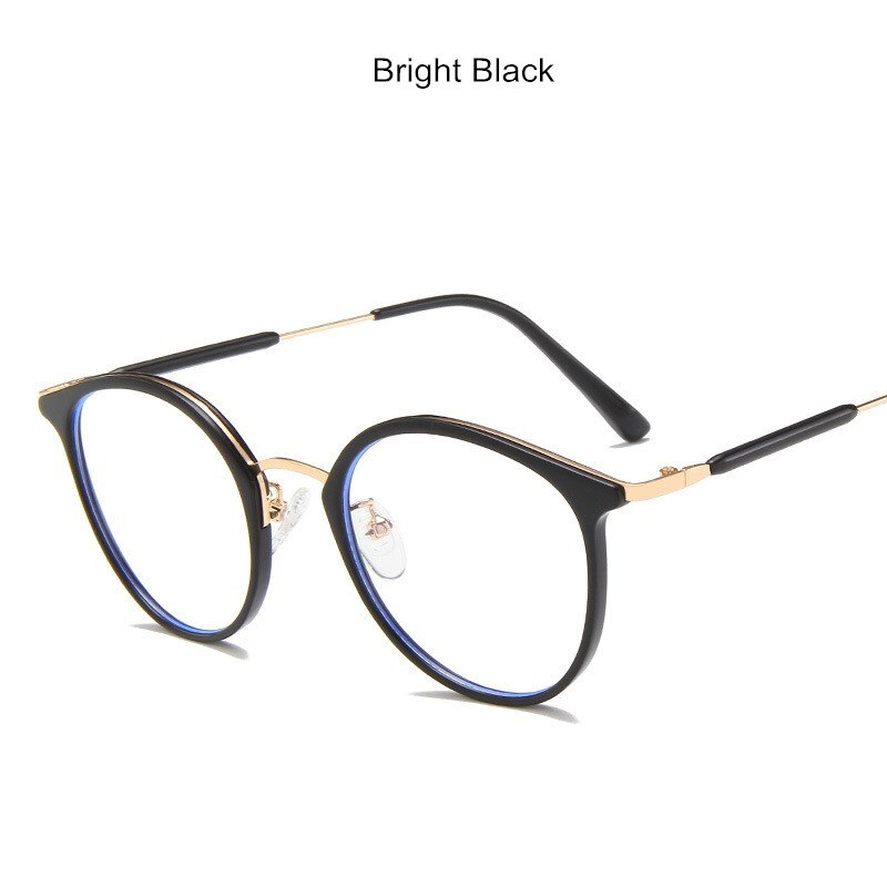 Anti-Blauw Licht Ronde Metalen Brillen Classic Cle... – Grandado
