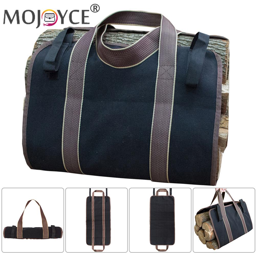 Portable Canvas Firewood Log Storage Carrier Pack ... – Grandado