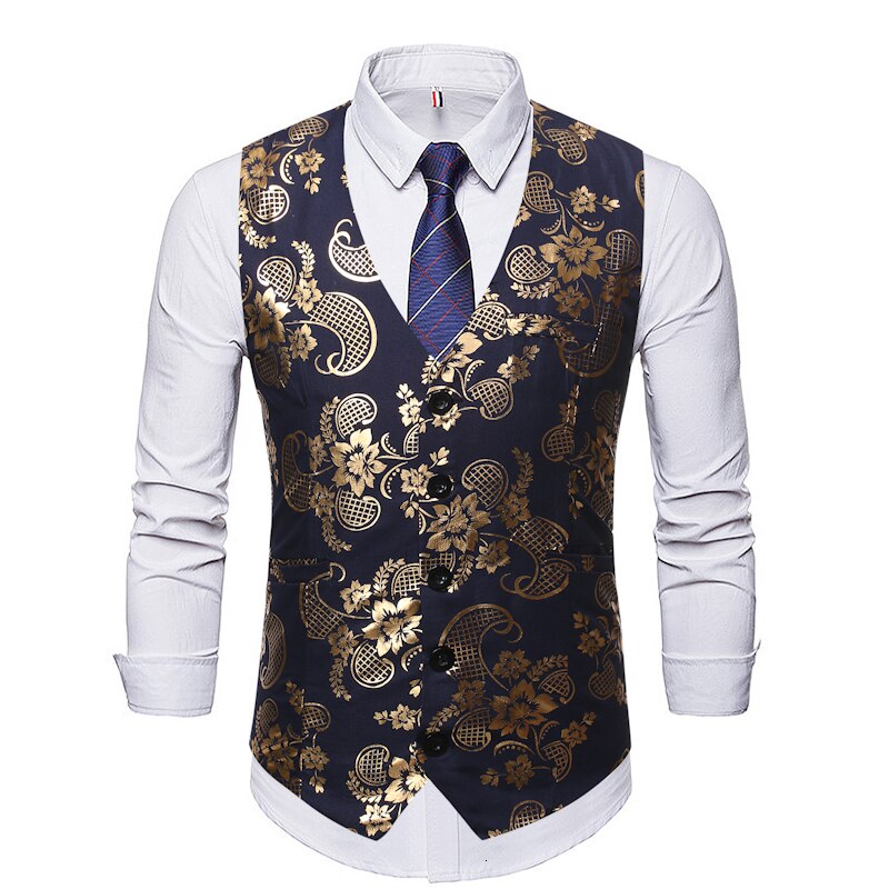 Dress Vests For Men Slim Fit Mens Suit Vest Male W... – Vicedeal
