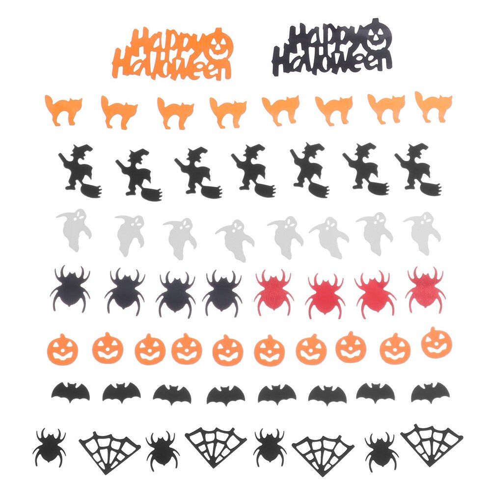 1 Pack Halloween Confetti Zwart Oranje Paars Spide... – Vicedeal