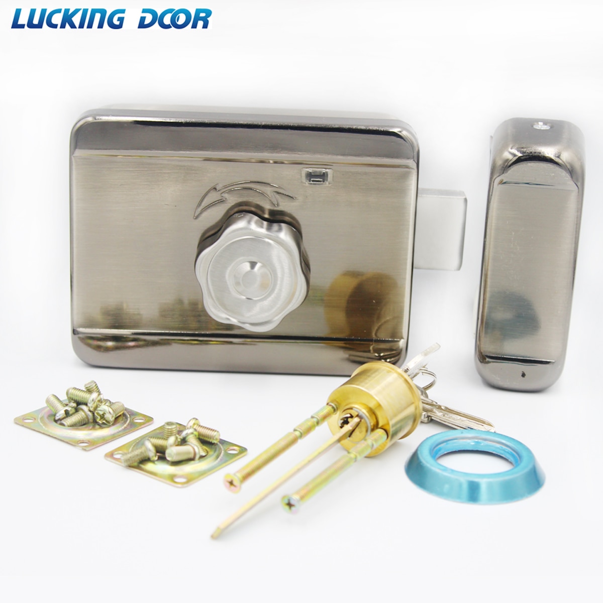 LUCKING DOOR DC12V Metal Electric lock gate lock A... – Grandado