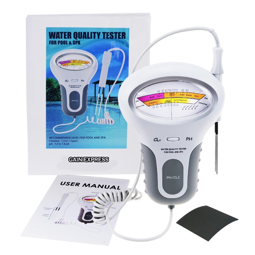 Portable 2 in 1 Water PH and Free Chlorine CL2 Lev... – Vicedeal