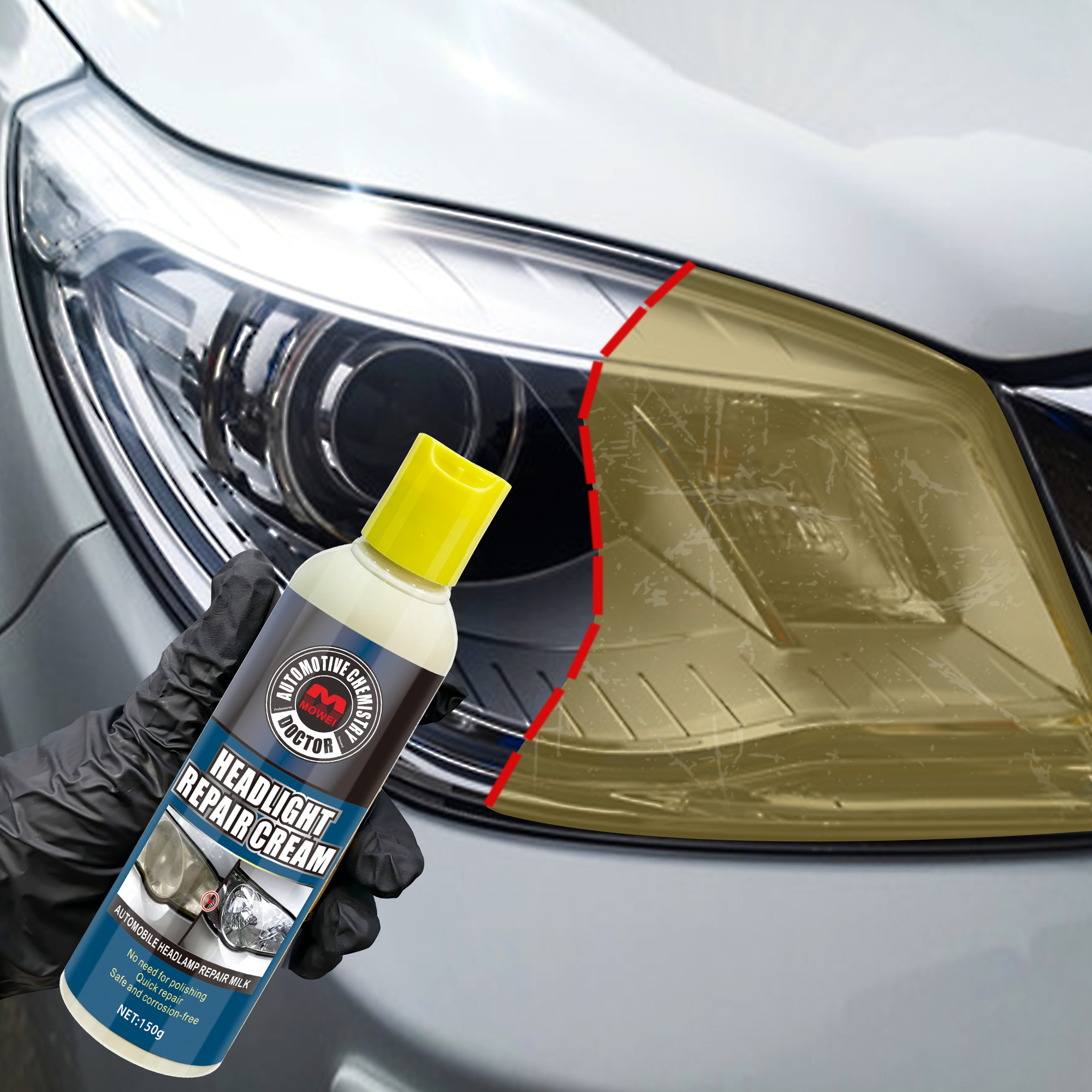Headlight Restoration Kit - Yellowing, Oxidation, ... – Grandado