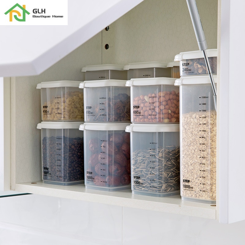 Transparent Scale Sealed Can Food Storage Box Kitc... – Grandado