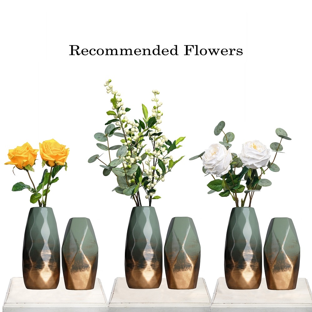 TERESA'S COLLECTIONS Geometric Ceramic Vase Mo... – Grandado
