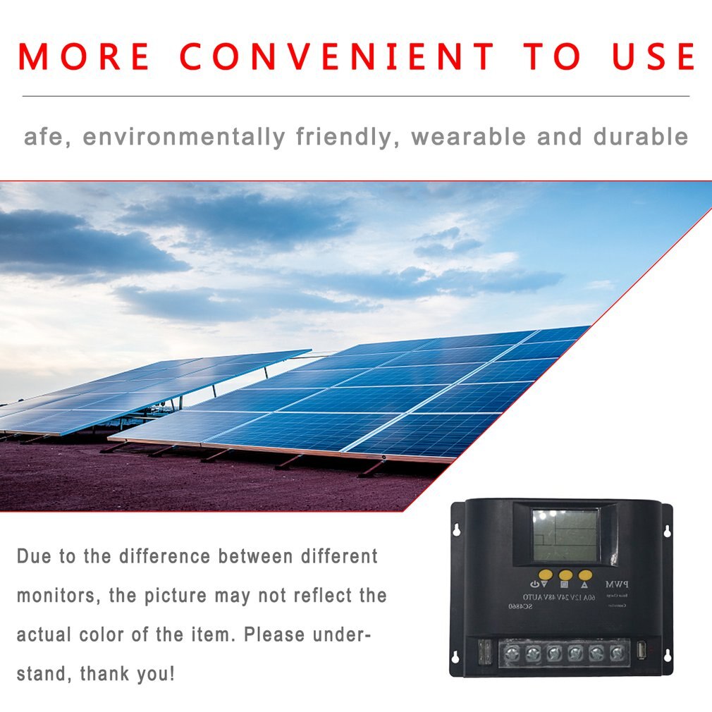 Auto Focus Tracking Solar Panel Regulator Dual USB... – Grandado