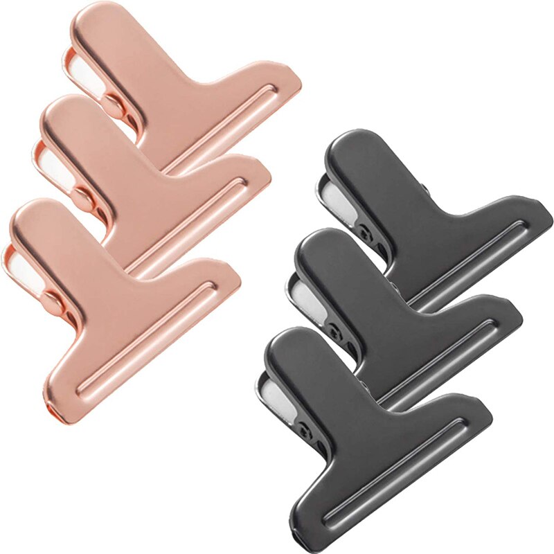 6 Packs Stainless Steel Heavy Duty Chip Bag Clips,... – Grandado