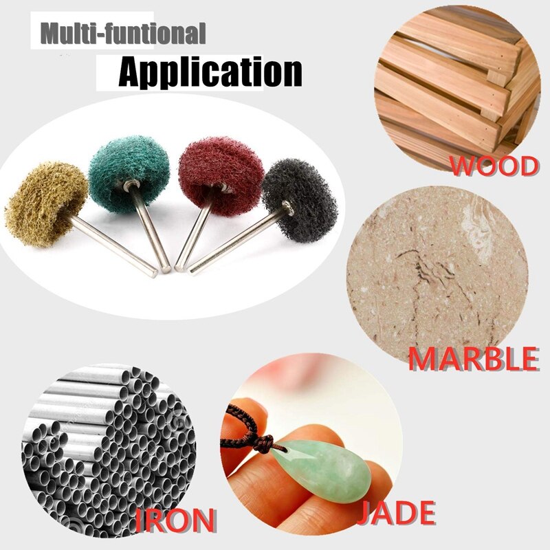 80 Pcs 1 Inch Abrasive Wheel Buffing Polishing Whe... – Grandado