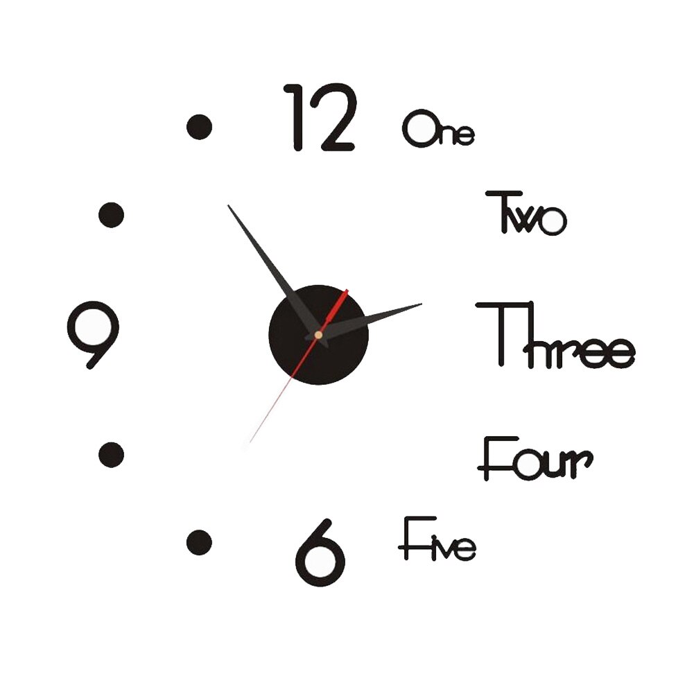 DIY 3D Modern Wall Clock Innovative Decorative DIY... – Vicedeal