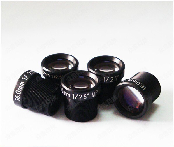 CCTV camera lens 1/2.5 M12 F1.4 3.0 Mega pixels 16... – Grandado