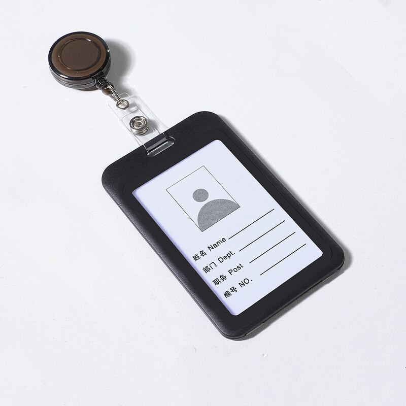 Black Color Plastic Name Tag Staff Work Card Holde... – Vicedeal