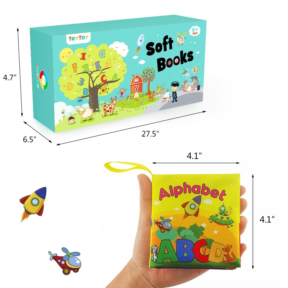 My First Soft Book,teytoy 8 PCS Baby Cloth Books E... – Grandado