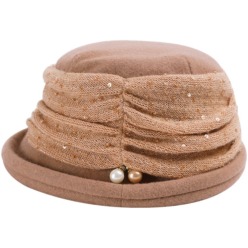 Herfst Winter Dames Elegante Wollen Muts Volwassen... – Grandado