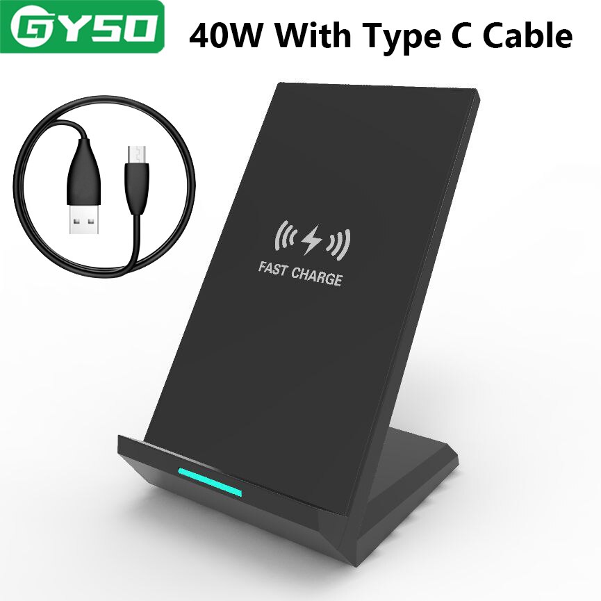 40W Qi Snelle Draadloze Charger Stand Voor Iphone ... – Vicedeal
