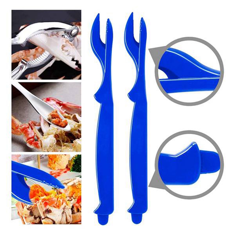 8 Pcs Seafood Tools Set,Includes 2 Crab Crackers,2... – Grandado