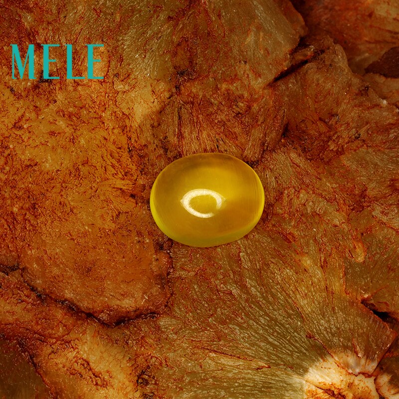 Natural golden yellow prehnite stone,10*12mm,the o... – Grandado