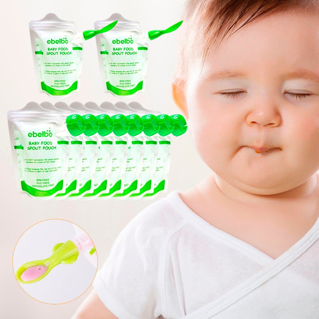 45# 10pcs/pack of baby food bag, feeding supplies ... – Grandado