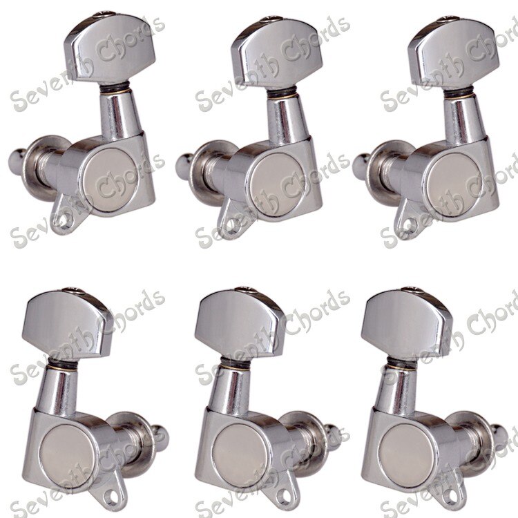 A Set 6 Pcs Chrome 18MM Square Button Sealed Gear ... – Vicedeal