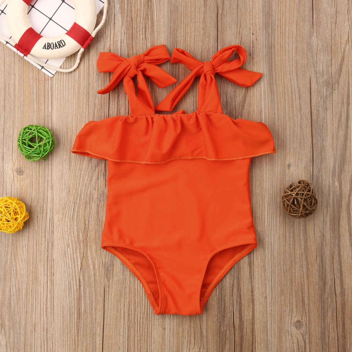 Lovely Toddler Kid Baby Girls Yellow Bikini One-Pi... – Vicedeal