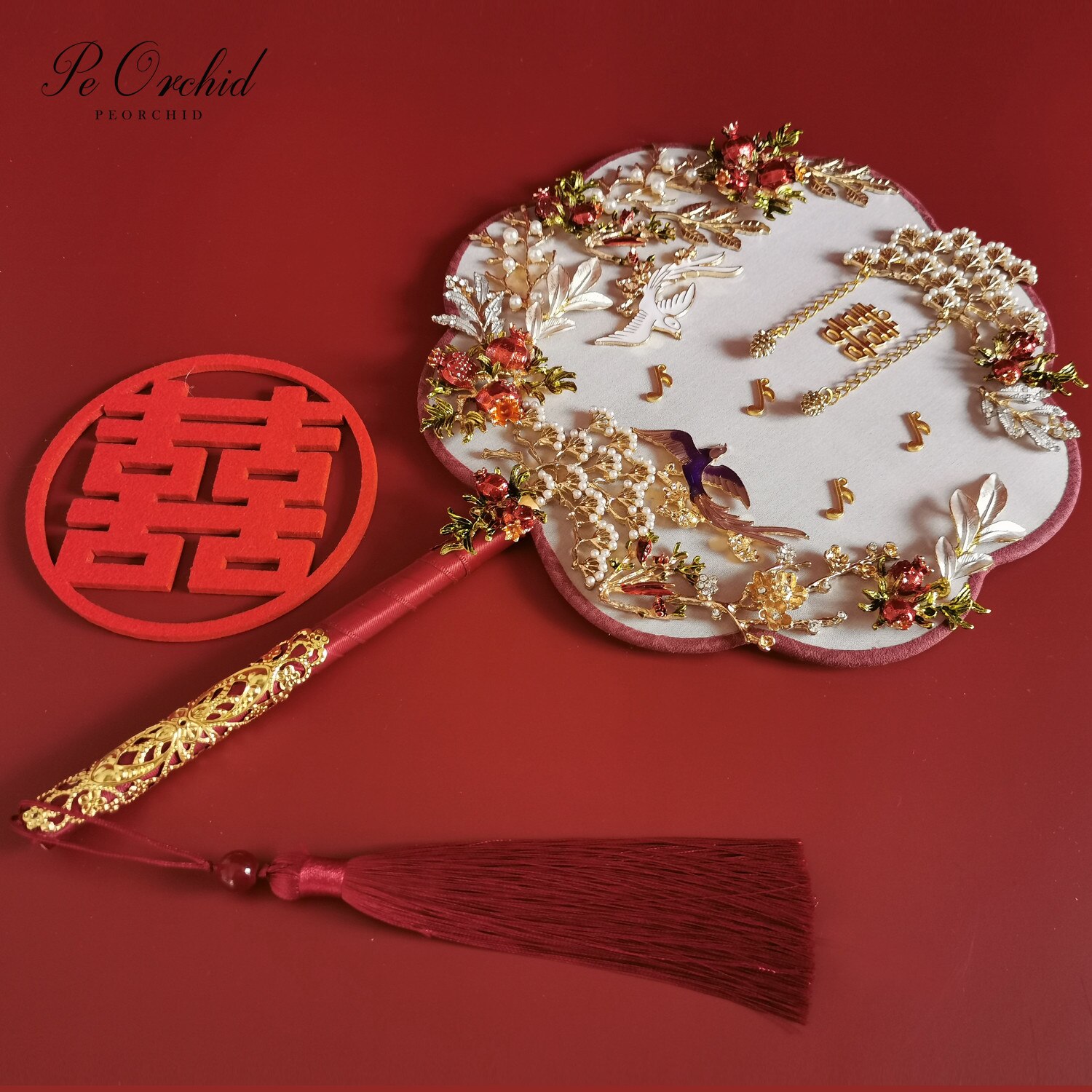 Peorchid Vintage Chinese Bridal Hand Boeketten Fan... – Grandado
