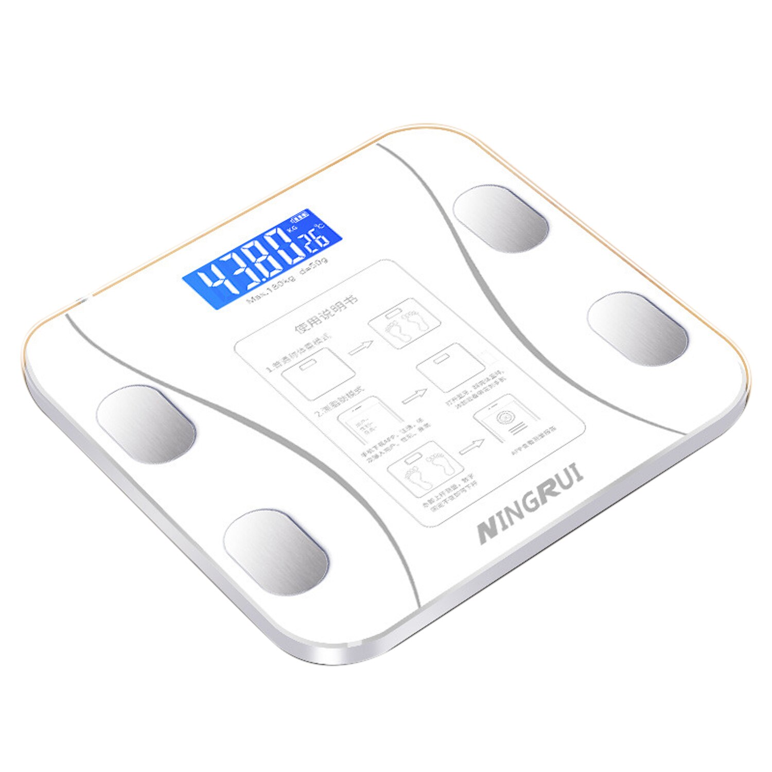 LED Household BT Intelligent Body Fat BMI Monitor ... – Grandado