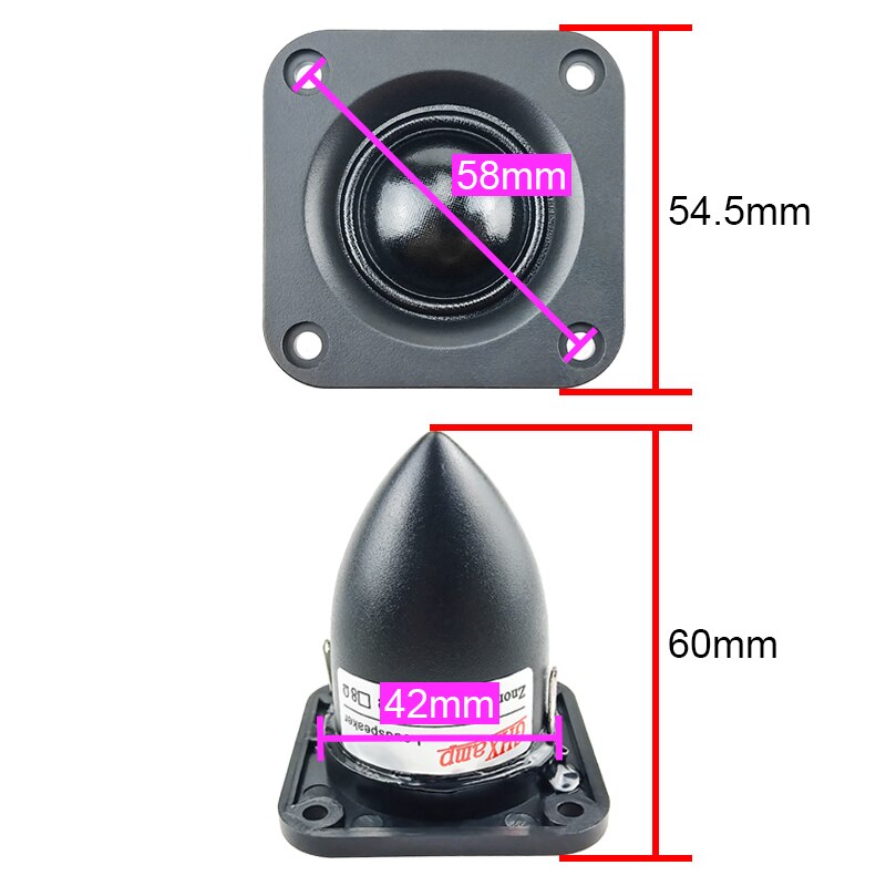 GHXAMP 2 Inch 5OHM Tweeter Speaker Neodymium Trebl... – Vicedeal
