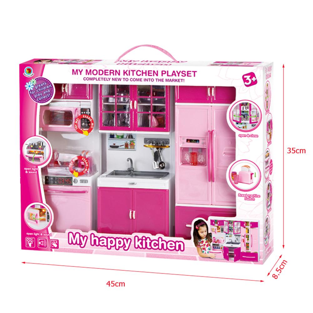 Simulation Kitchen Toy Three Cabinets In One Play ... – Vicedeal