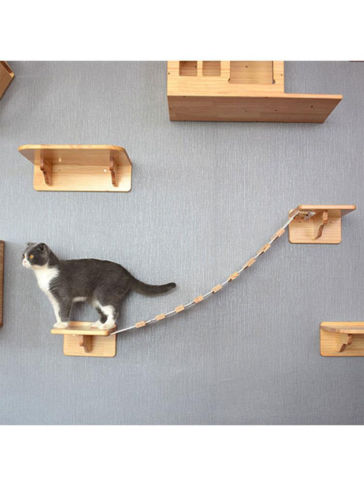 Cat Ladder Steps Wall-Mounted JUmping Platform Cat... – Grandado