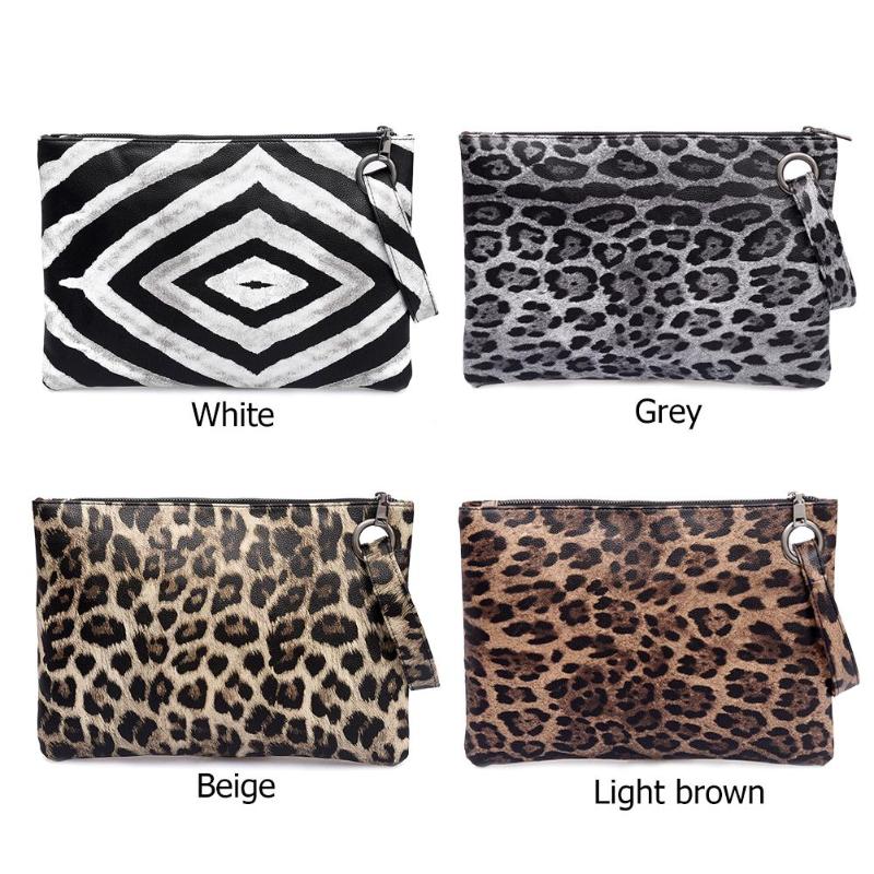 Leopard Print Portable Wristlet Clutch Women Walle... – Grandado