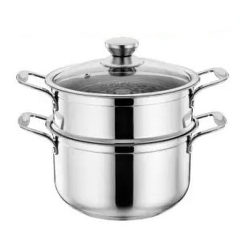 Stock Pot Stainless Steel Pot Thickened Double Bot... – Grandado
