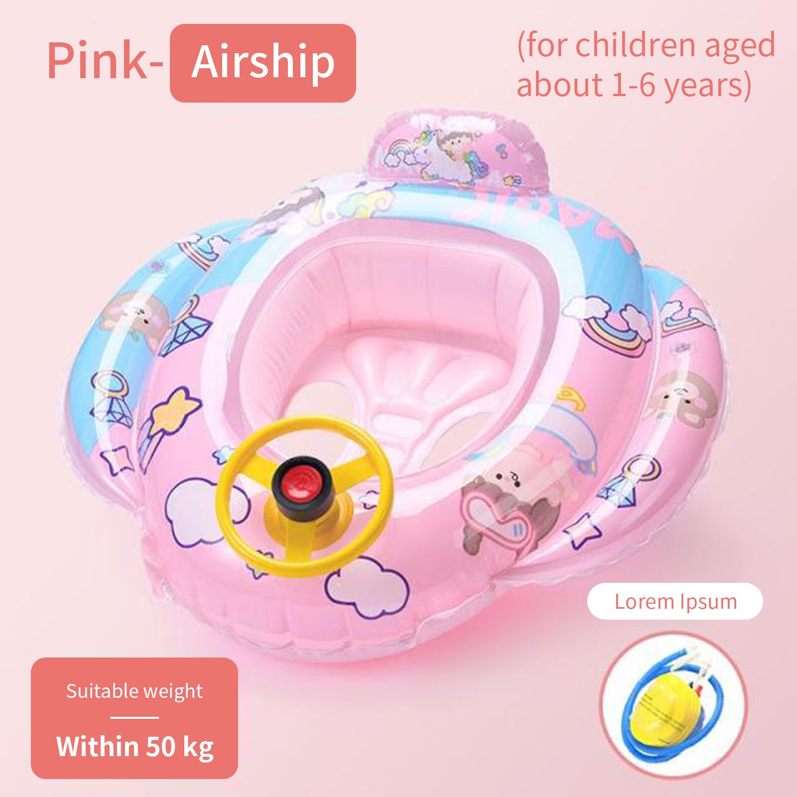 Children's Swimming Ring Baby Inflatable Float... – Grandado
