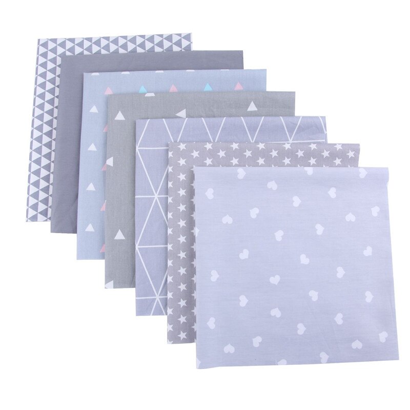 7Pcs 25*25cm Mix Colors Printed Patchwork Quilting... – Grandado