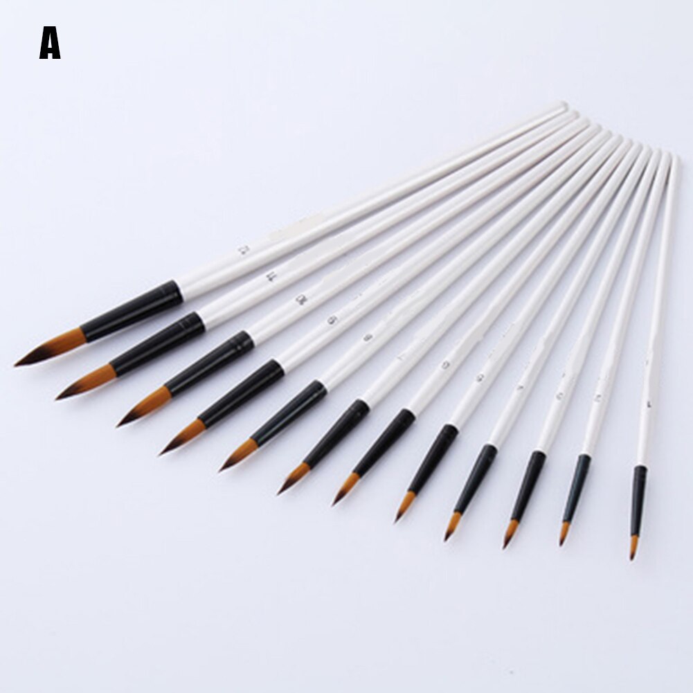 12 Pcs Artist Brush Set Painting Brushes Assorted ... – Grandado