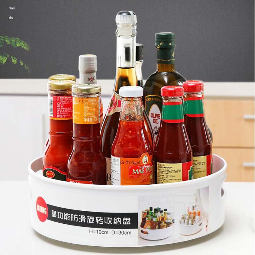 Kitchen rotating tabletop spice jar storage box ba... – Grandado