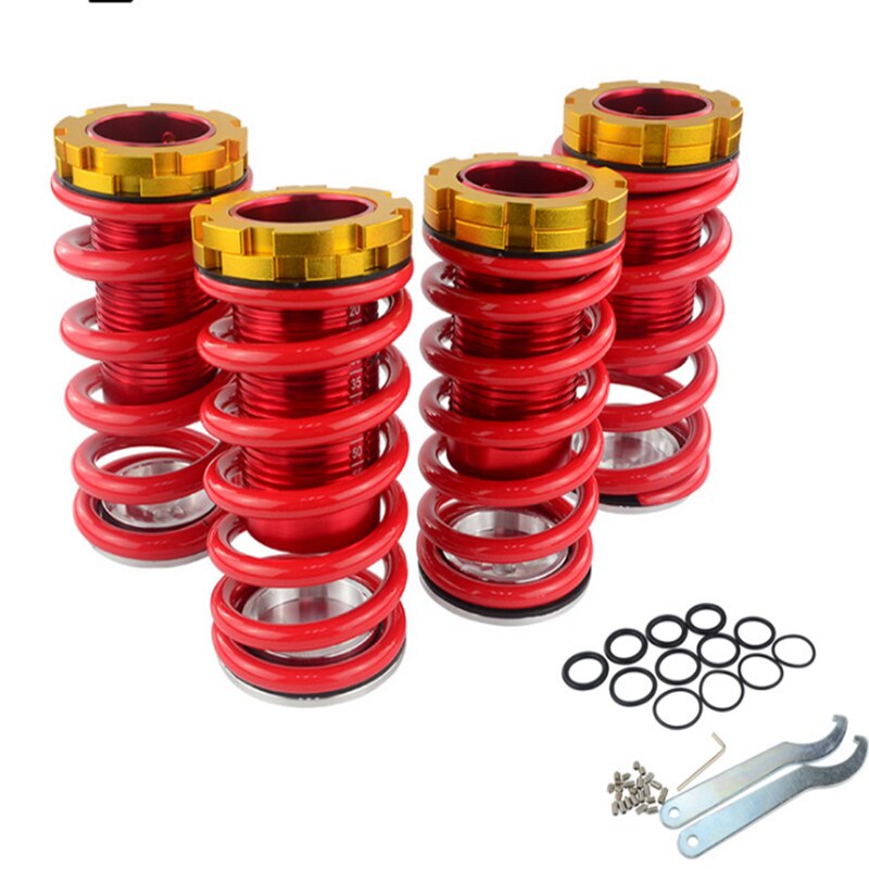 Lowering Scaled Adjustable Suspension Coilover Red... – Grandado