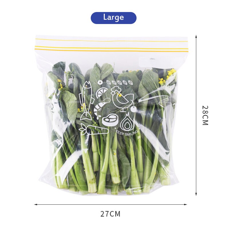Clear Plastic PE Bags Self Seal Zipper Packing Foo... – Vicedeal