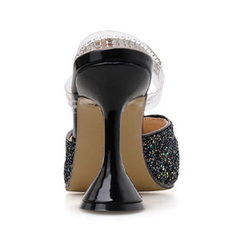 LEOPARD LAND Summer Sequin Rhinestone Pointed Wome... – Grandado