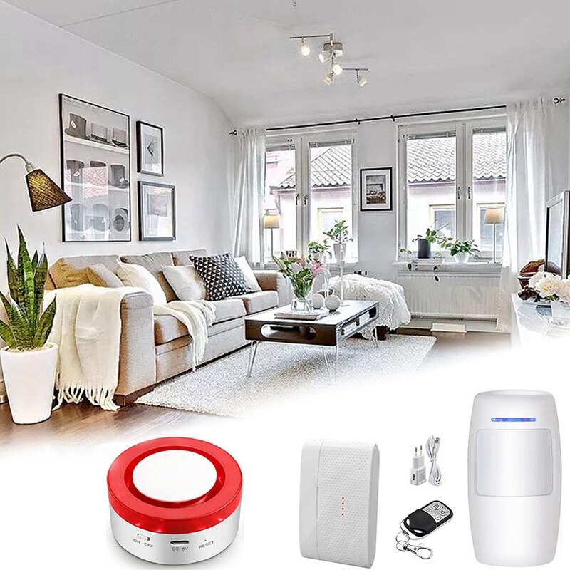 V18 Tuya Intelligent Gateway + Siren 2 in 1 WiFi A... – Grandado