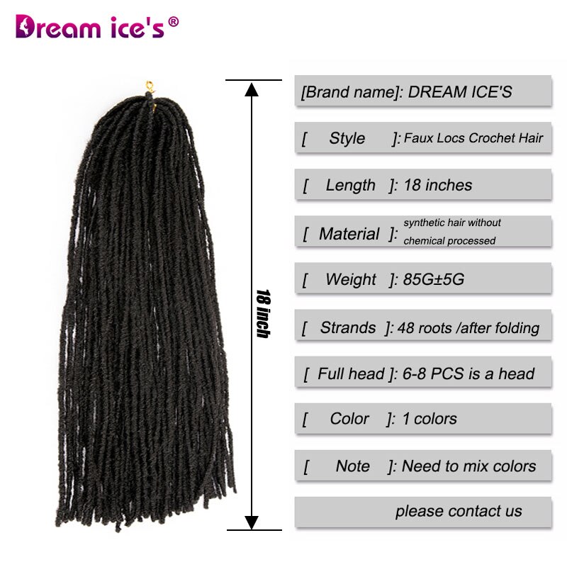 Synthetic Hair Soft Deadlocks Sister Locks Afro Cr... – Grandado