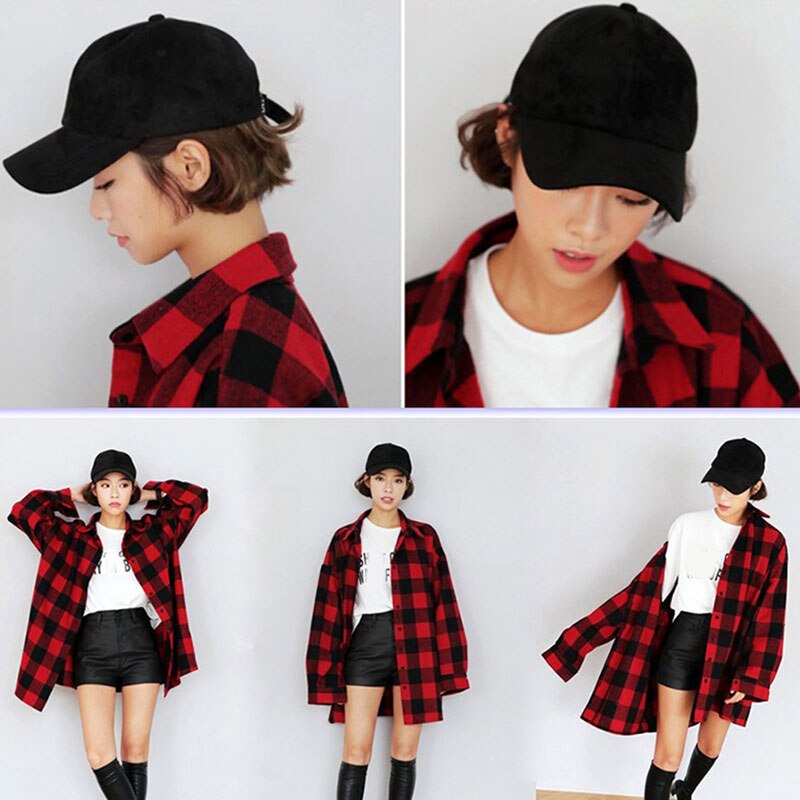 Suede Snapback Baseball Cap Women Gorra Cap Street... – Grandado