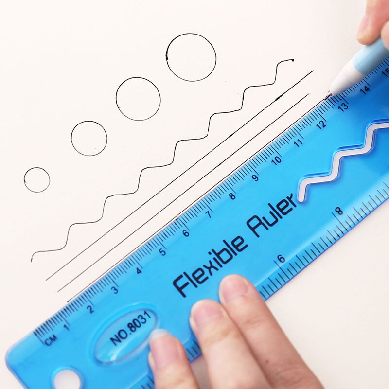 30cm Super Soft Ruler Flexible Straight Ruler Plas... – Vicedeal