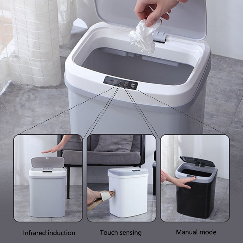 Baffect 15L Recycle Bin Automatic Trash Can Intell... – Grandado