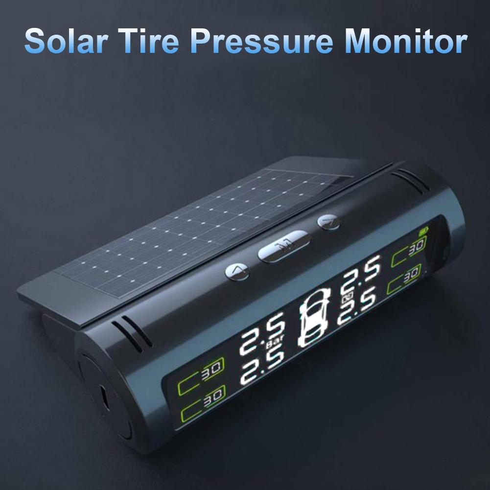 Tire Pressure Monitoring System Solar Powered TPMS... – Vicedeal