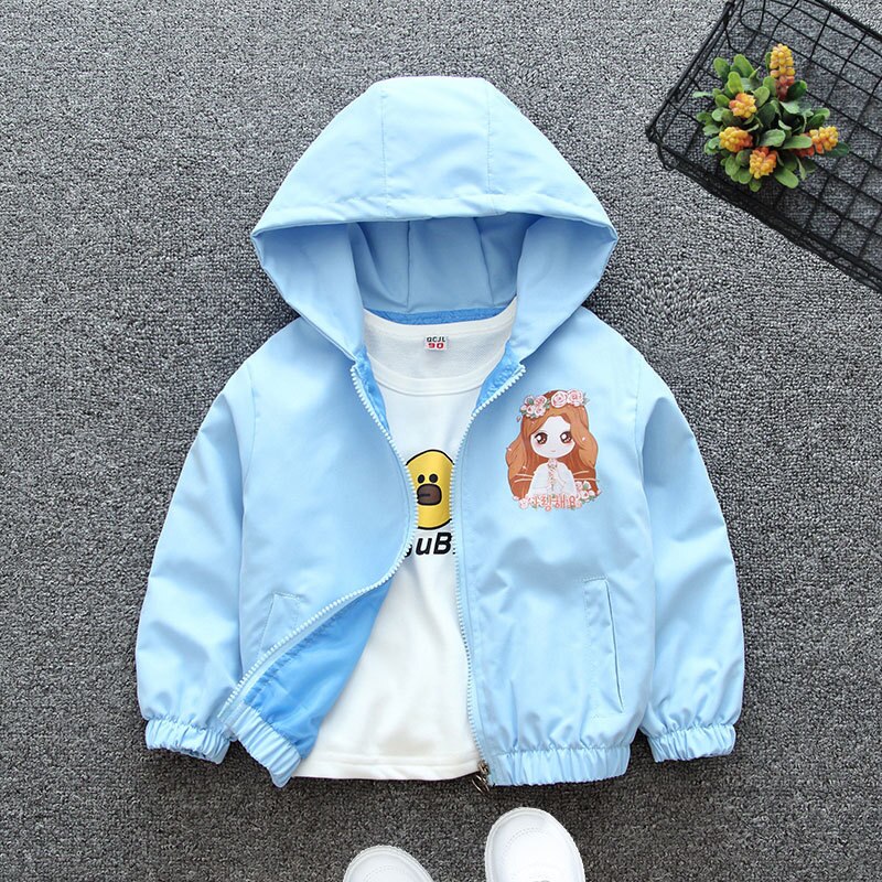Girls Children's Windbreaker Jacket Child Casu... – Grandado