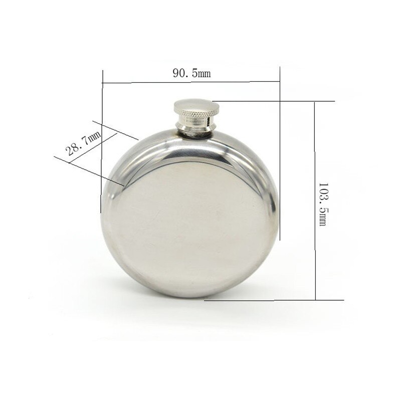 5 oz Ronde Draagbare Pocket Fles Met Trechter Rvs ... – Grandado
