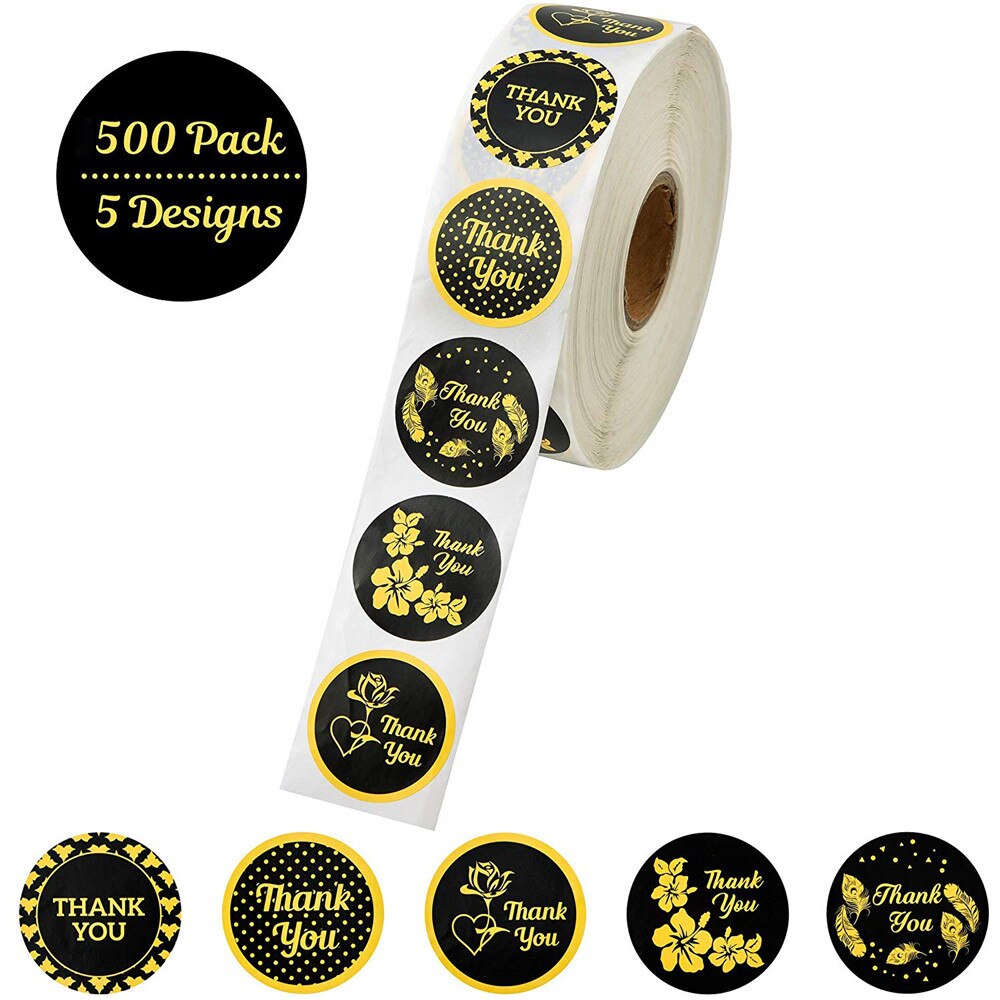 50pcs/wad thank you stickers seal labels handmade ... – Grandado